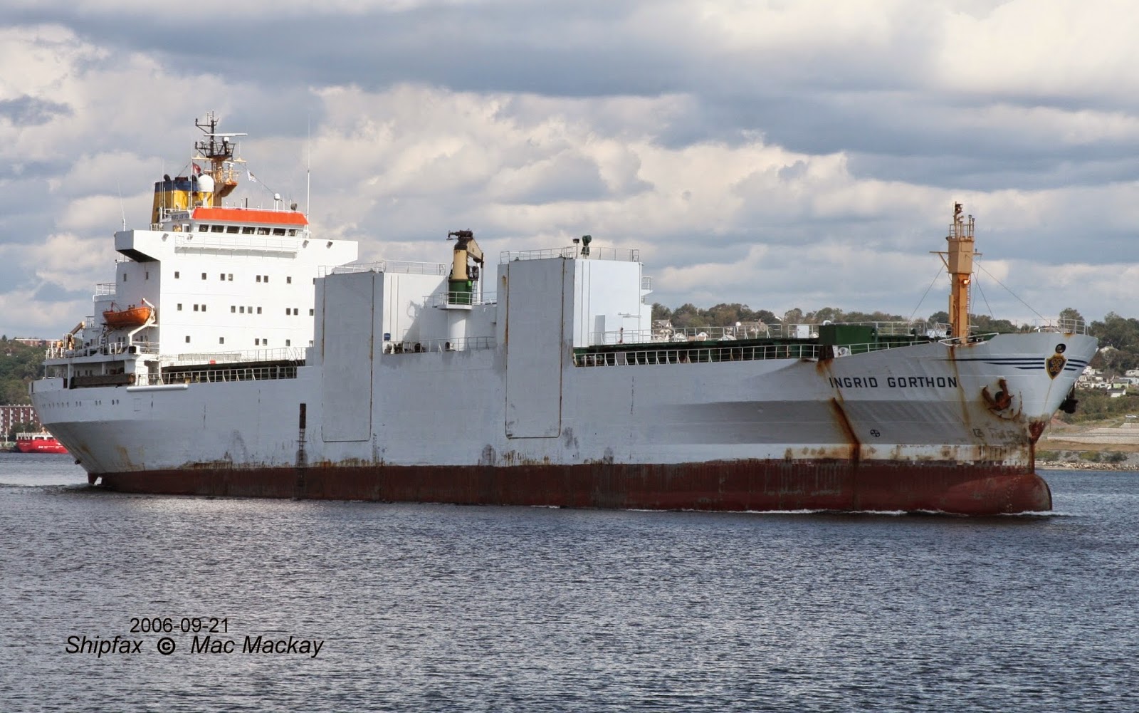 Shipfax: Ingrid Gorthon to the breakers