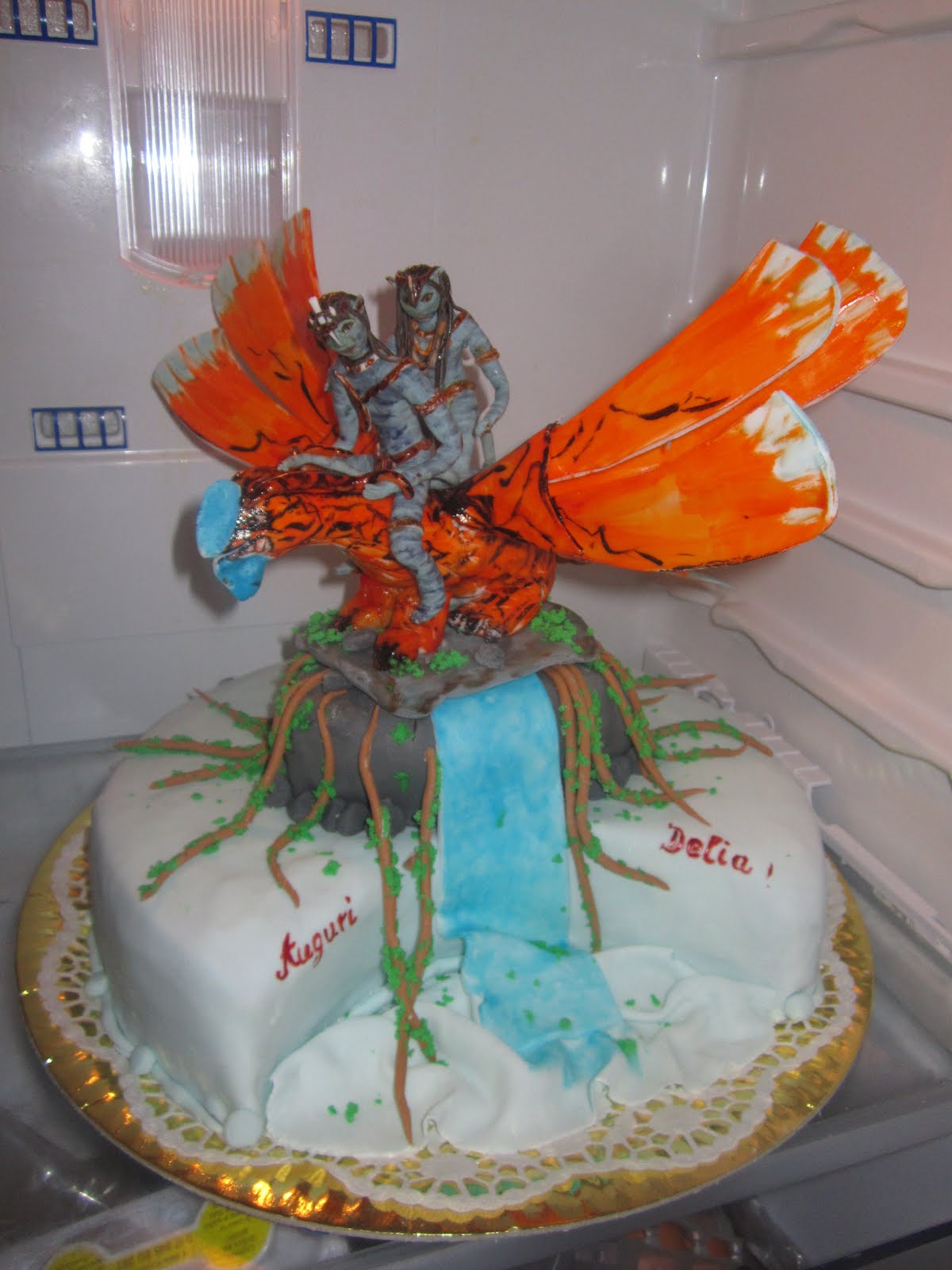 il paradiso delle torte: Torta Avatar per la mia bellissima bambina Delia