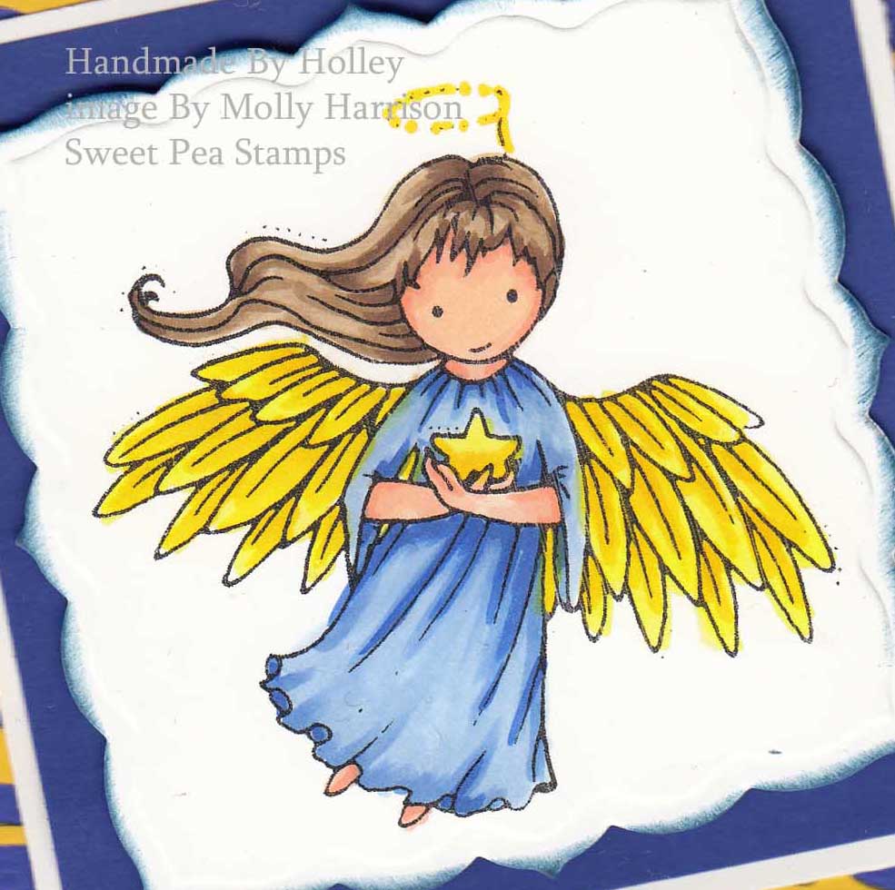 Sweet Pea Stamps: Holley presents Angel Holding a Star by Molly Harrison