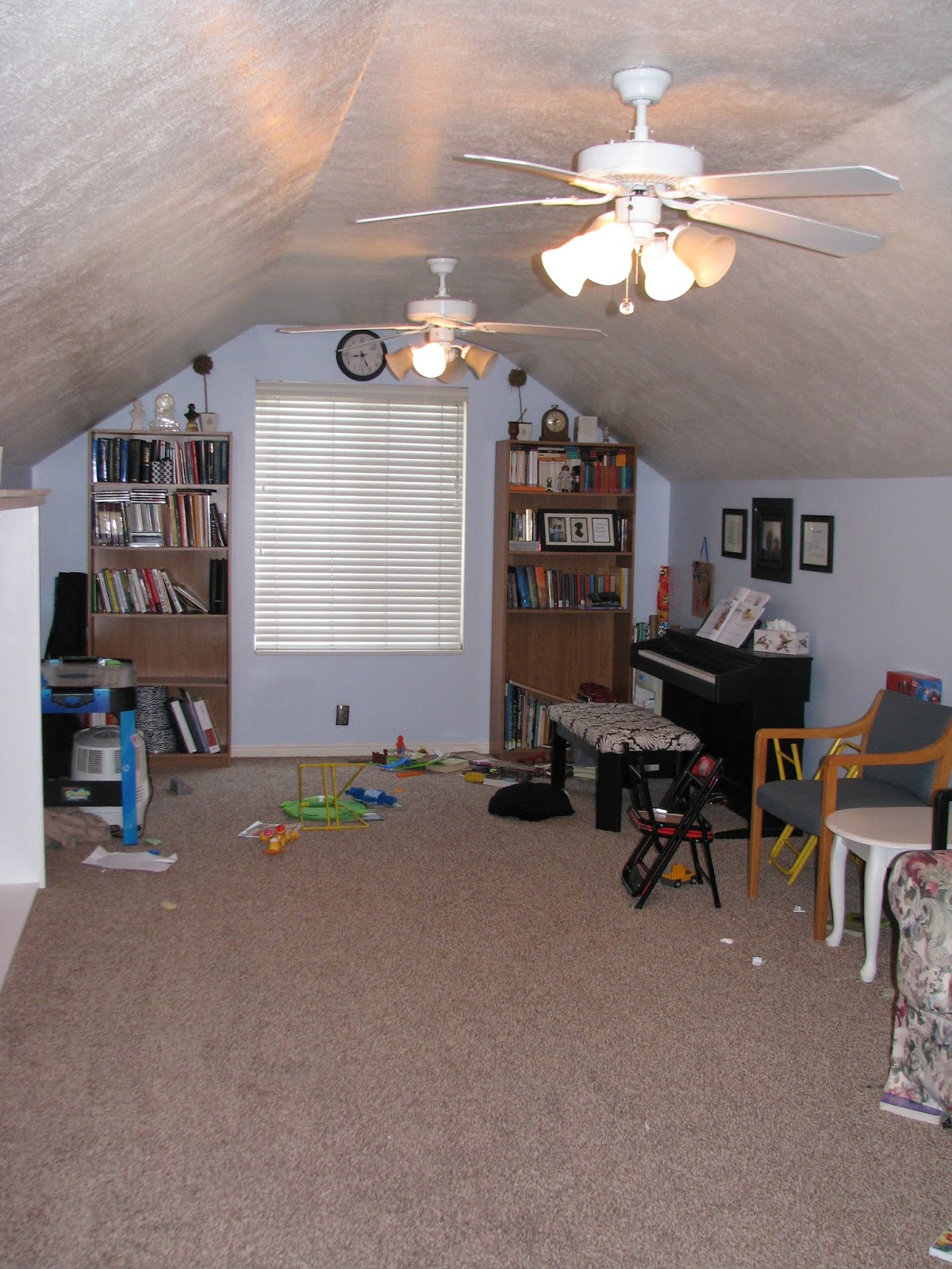 My So-Called DIY Blog: DIY Faux Beams and Planking on Bonus Room Ceiling