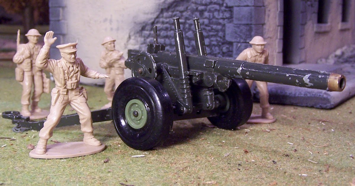 WWII Plastic Toy Soldiers: British Artillery