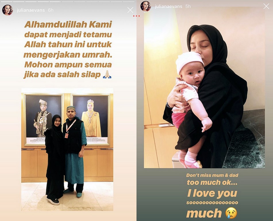 MYARTIS.COM | MYARTIS | MY | ARTIS: TUNAI UMRAH BERSAMA SUAMI - JULIANA EVANS RASA SEDIH TINGGAL ...