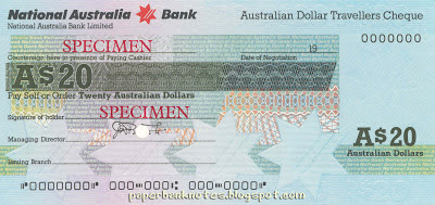 postal & numismatic: National Australia Bank Ltd - nd1984 Traveller ...