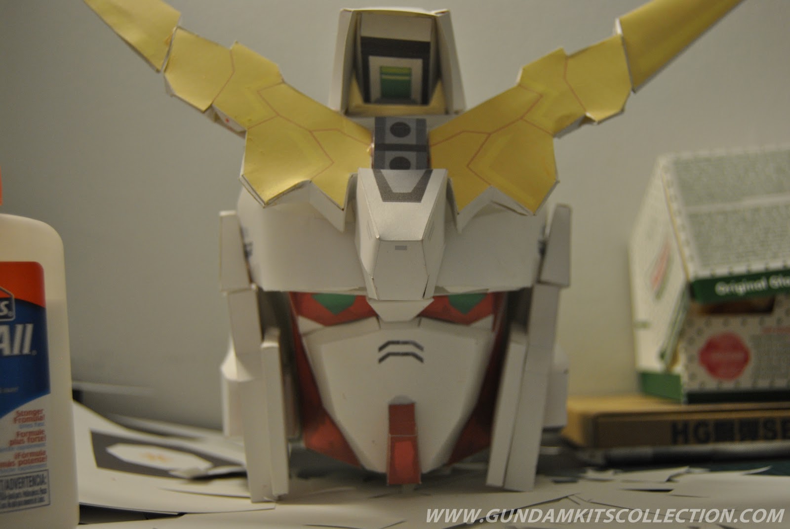 6 foot tall Unicorn Gundam Paper Replika Template WIP by Gundam Kits