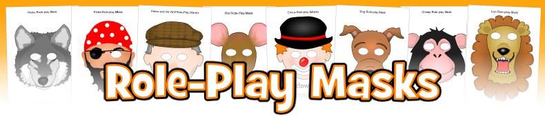 Teacher Neidinha Franca: ROLE PLAY MASKS