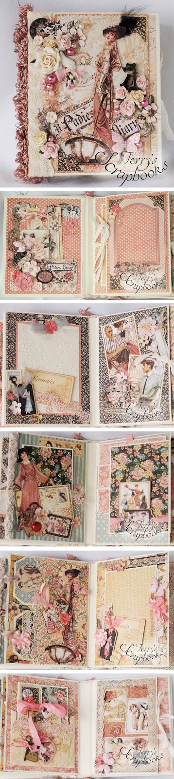 Terry's Scrapbooks: Graphic 45 Ladies Diary Min Album Reneabouquets ...