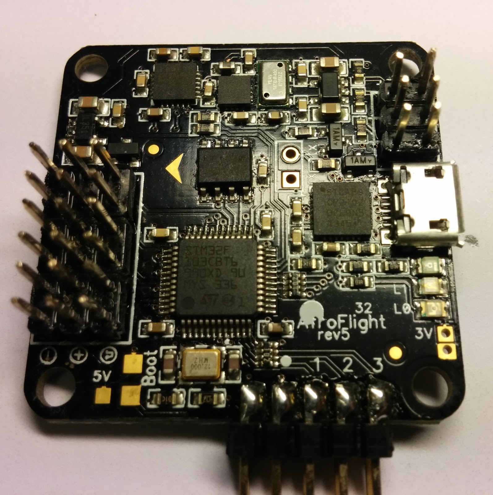 Moose!: DIY conversion of an AfroFlight Acro Naze32 to the full version