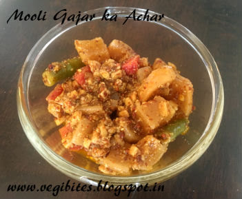 Mooli Gajar ka Achar | Vegetarian bites to tickle your senses