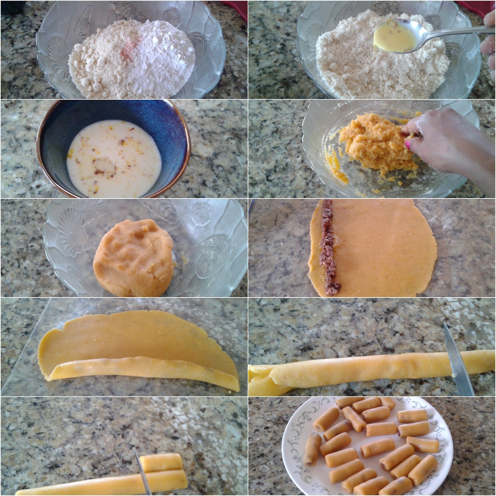 Sailaja Kitchen...A site for all food lovers!: Badam Gulkand Rolls ...