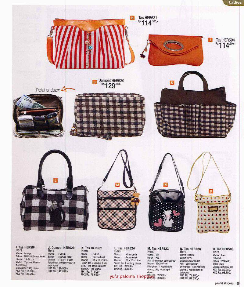 Yu`a Paloma Shopway: Katalog 24. Tas & Dompet Wanita