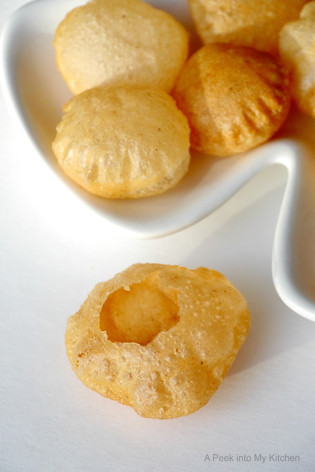 A Peek into My Kitchen: Homemade Puri Recipe for Pani Puri ~ Day 46