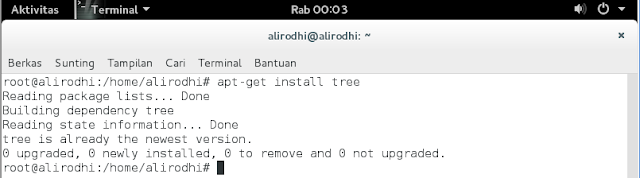 Cara Instalasi Tree dan Sudo