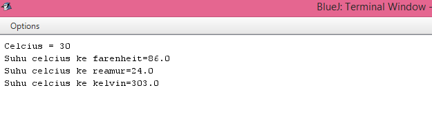 Resume Pemrograman Berorientasi Objek : PROGRAM MENGHITUNG KONVERSI ...