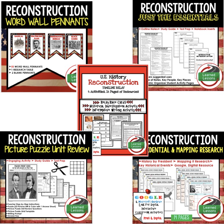AMERICAN HISTORY COLONIALISM TO RECONSTRUCTION GROWING MEGA BUNDLE ...