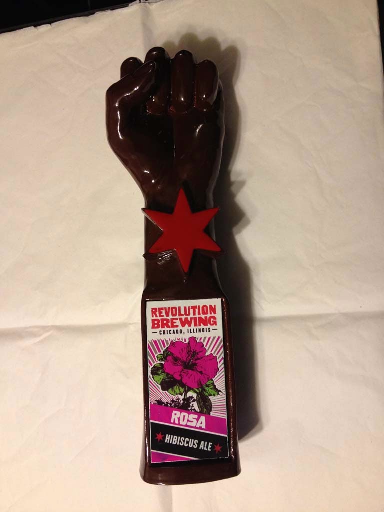 Tap Handle #337: Revolution - Rosa Hibiscus Brown Ale