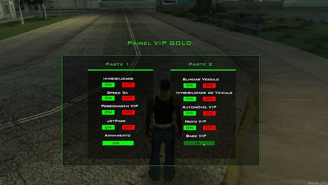 [MTA:SA] Painel VIP GOLD - MJ Mods - MTA Brasil
