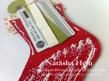 Diary of Two Crafty Girls: Stocking Gift Card Holder {Tutorial}