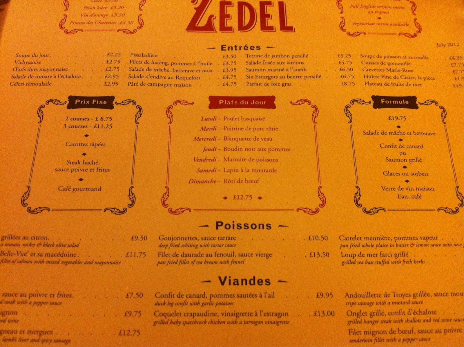 Cheese and Biscuits: Brasserie Zédel, Piccadilly