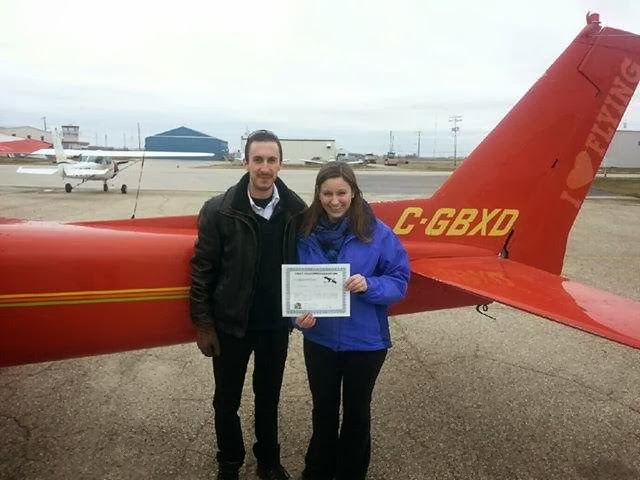 RAA Club Plane with 99s Cessna 150 C-FLUG at Lyncrest Airport, Winnipeg ...