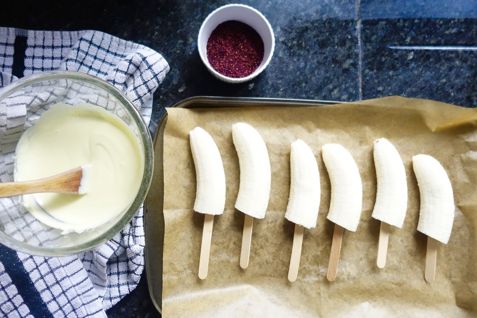 Frozen banana lollies - Eat - Explore - Enjoy