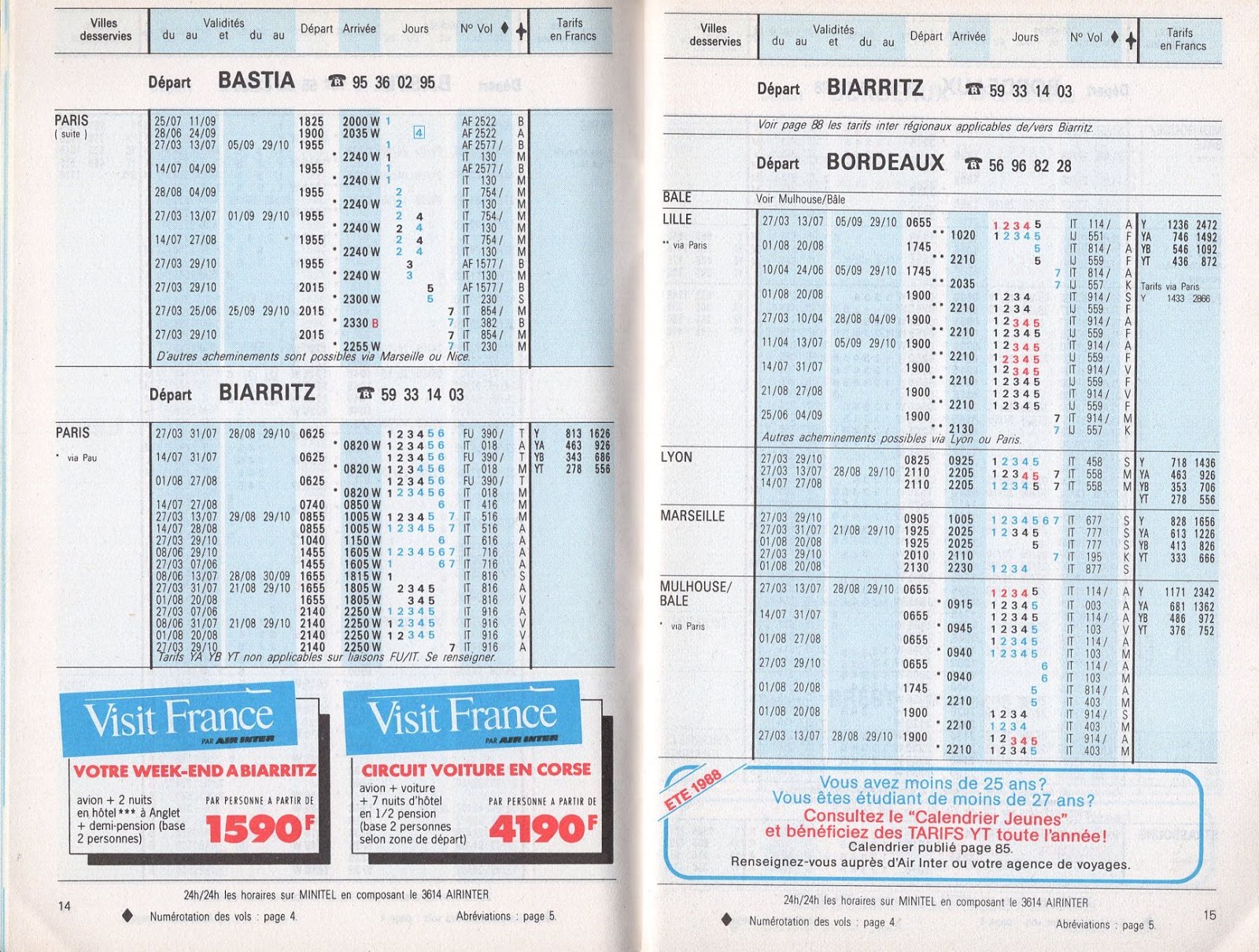 Airline memorabilia: Air Inter (1988)