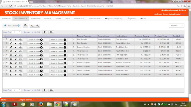 Sistema de Inventario Stock-PHP (Codigo) - Platea21