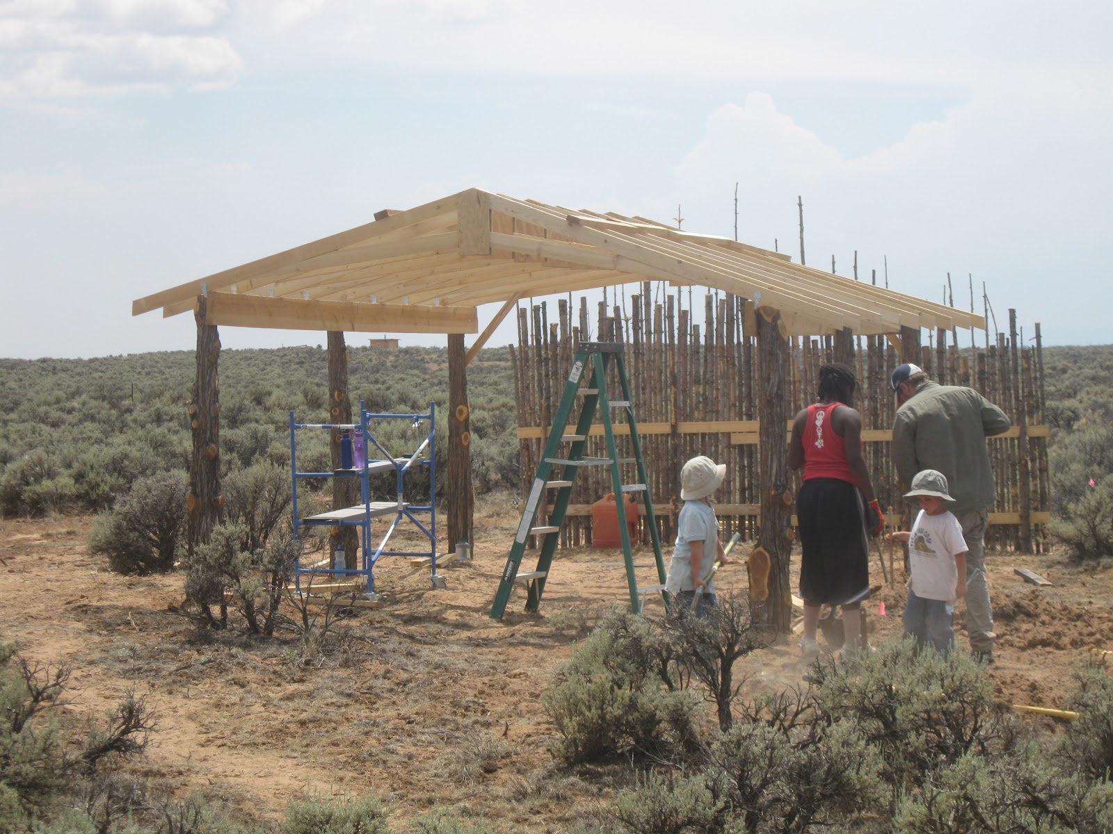 One Little Farm...striving to make a difference: Building shade in the ...