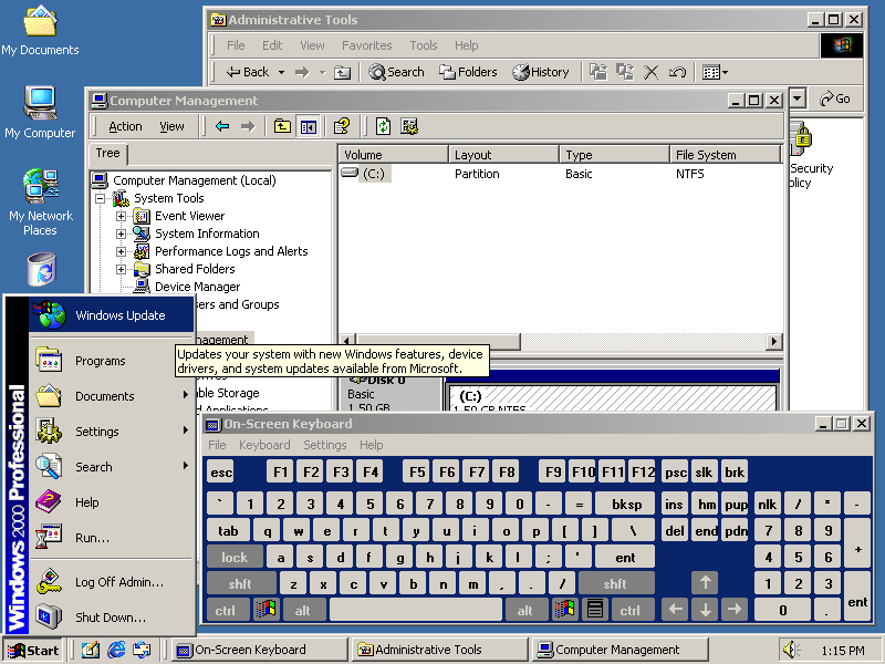 ANEXOS SOBRE WINDOWS: WINDOWS 2000