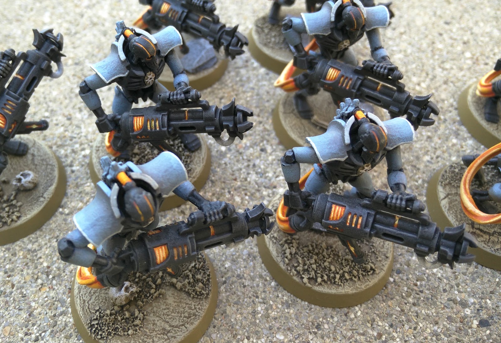 Necron Army Work in Progress pics: Tesla Immortals Done!