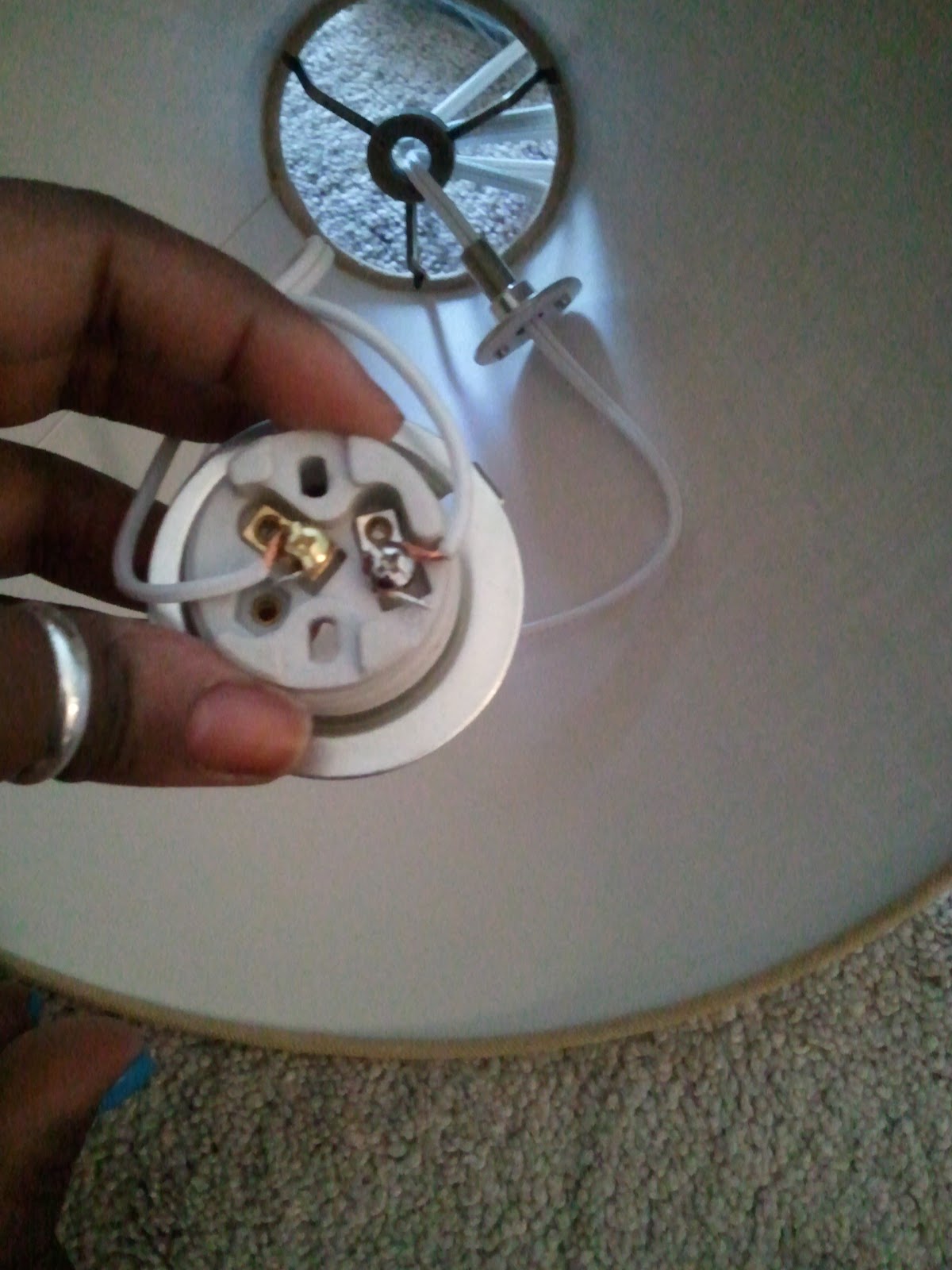 bargain corner designs: DIY Hanging Light