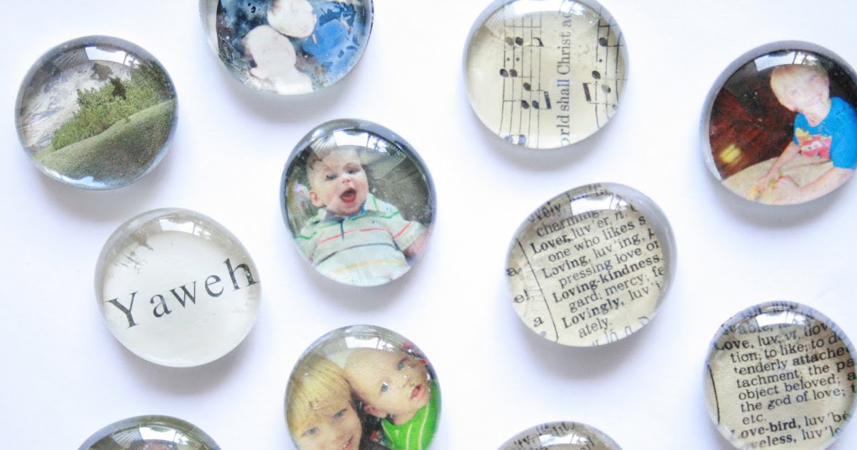 The Creative Place: DIY :: Glass Magnets
