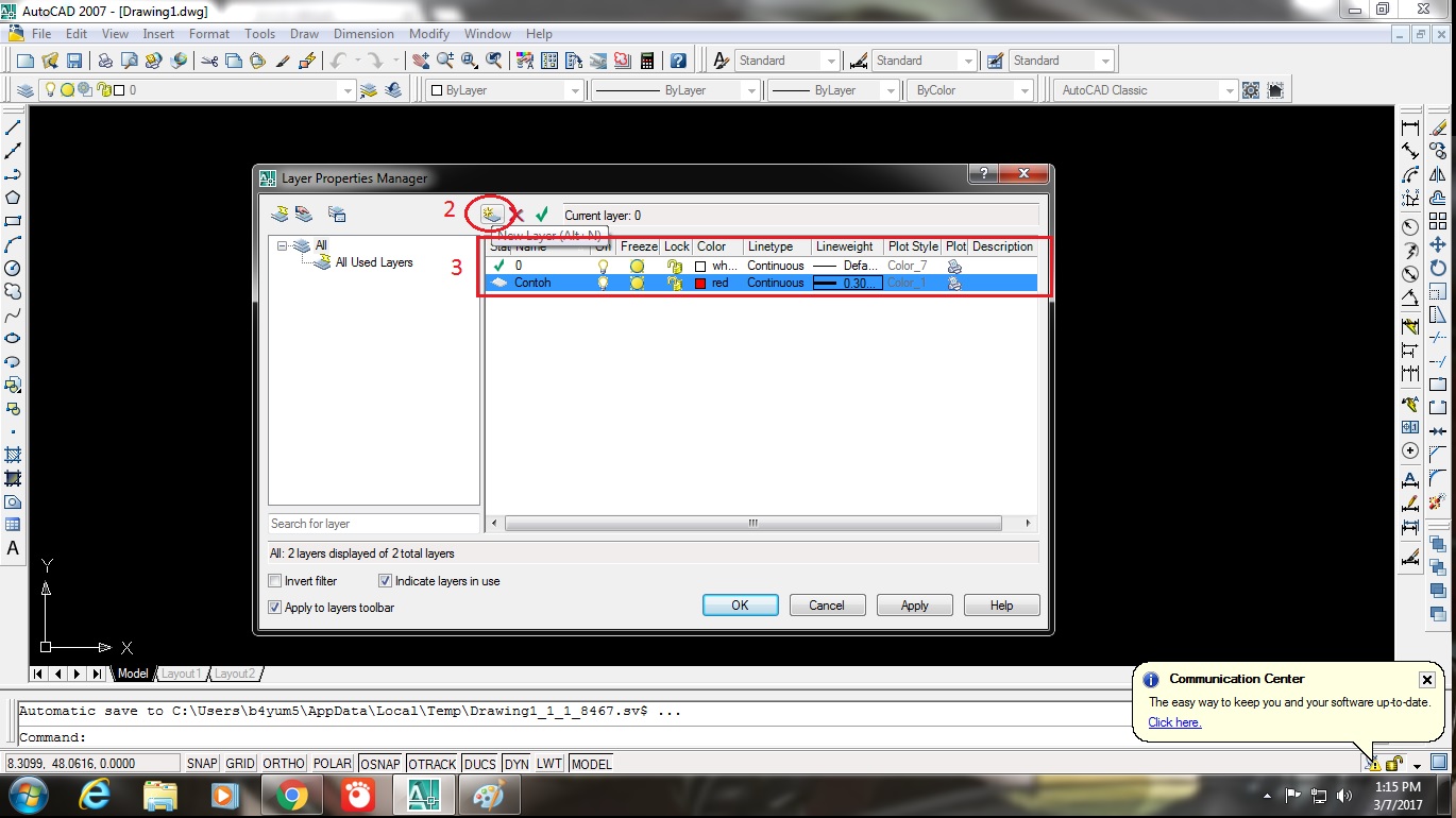 AYUVI: Menggunakan Layer Pada Autocad