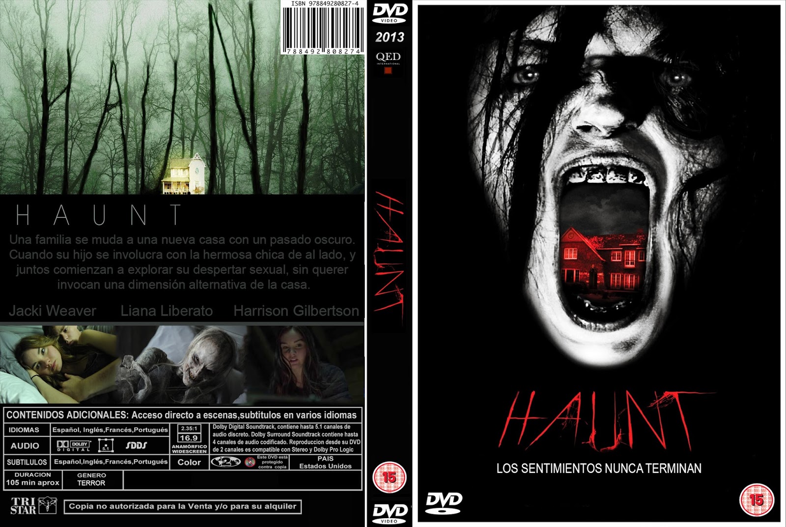 PB | DVD Cover / Caratula FREE: HAUNT - DVD COVER 2014 ESPAÑOL