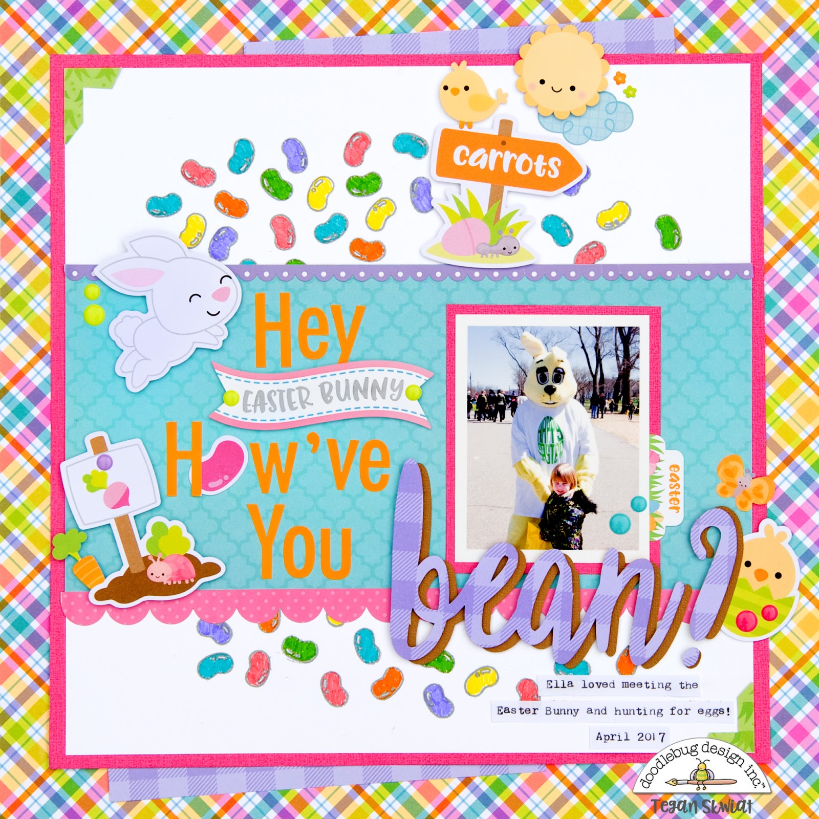 Doodlebug Design Inc Blog: SIMPLY SPRING | Stamping on Layouts with Tegan