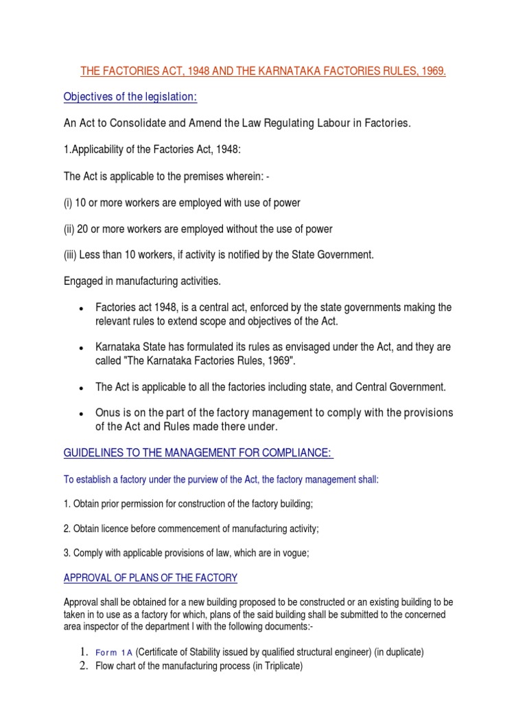 Indian Factory Act 1948 Pdf