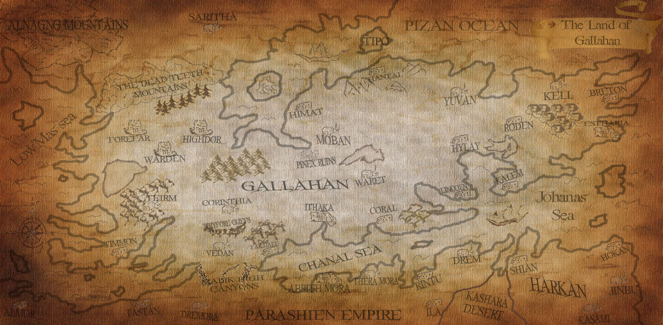 The Land Of Gallahan: Map