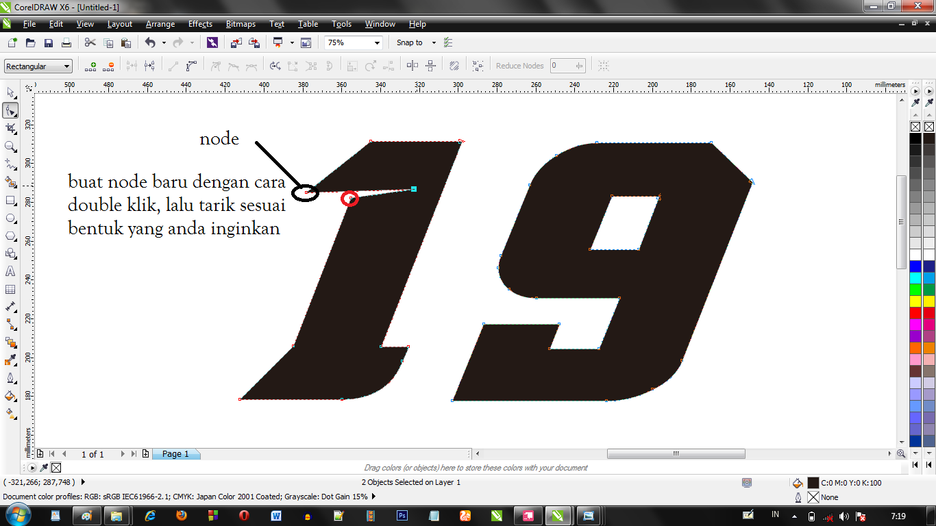 Berbagi Ilmu: Cara Membuat Nama & Nomor start Racing CorelDraw
