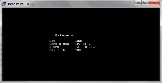 PENGGUNAAN FUNGSI GOTOXY PADA PASCAL - PeiStar