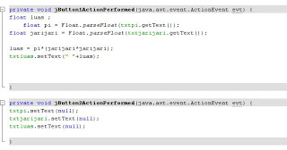 TUTORIAL MENGHITUNG LUAS LINGKARAN | belajar java dan tutorial netbean