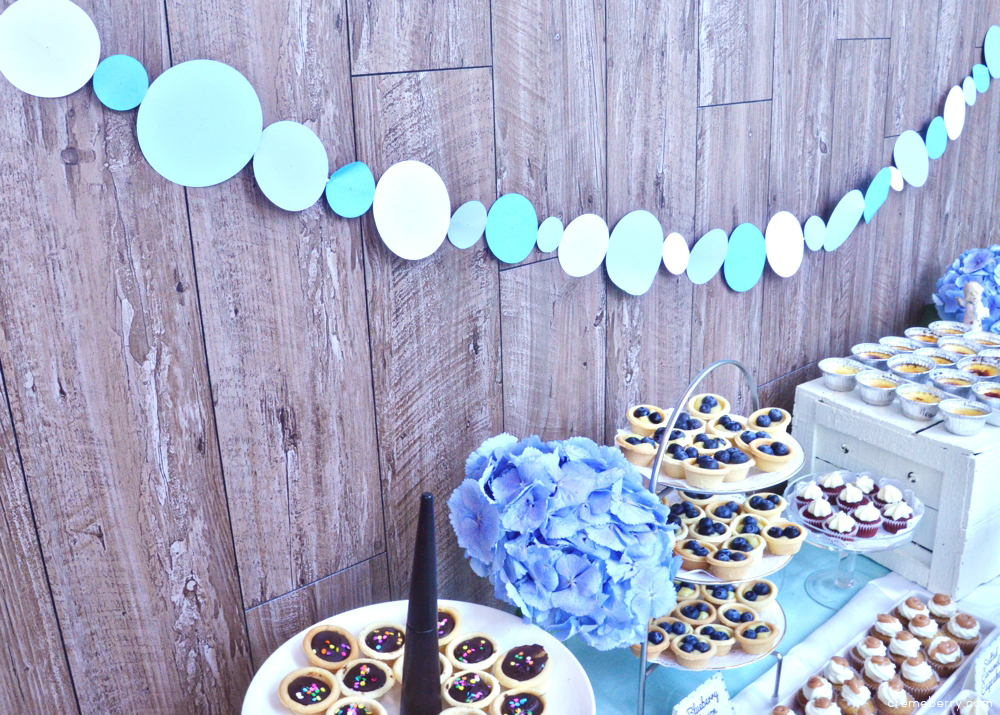 Blue Baby Shower Dessert Table | Creme Berry's Blog