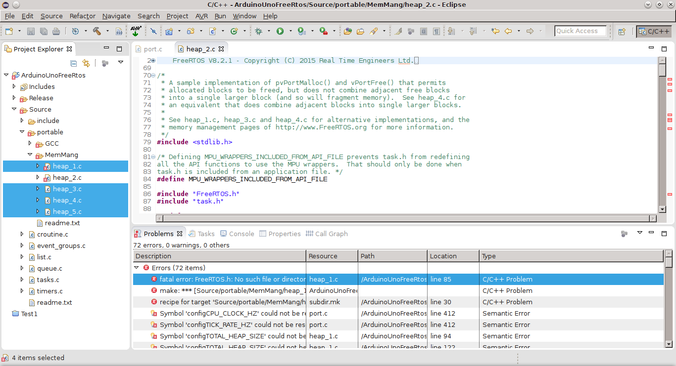 Code in the right way!: FreeRTOS on Arduino UNO using Eclipse IDE: Part 2
