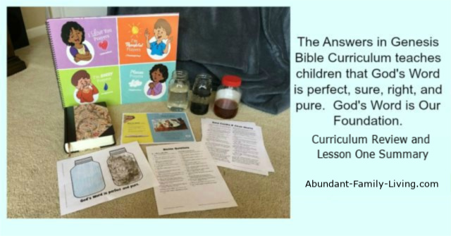 Abundant Family Living: God’s Word is Our Foundation: Answers in ...