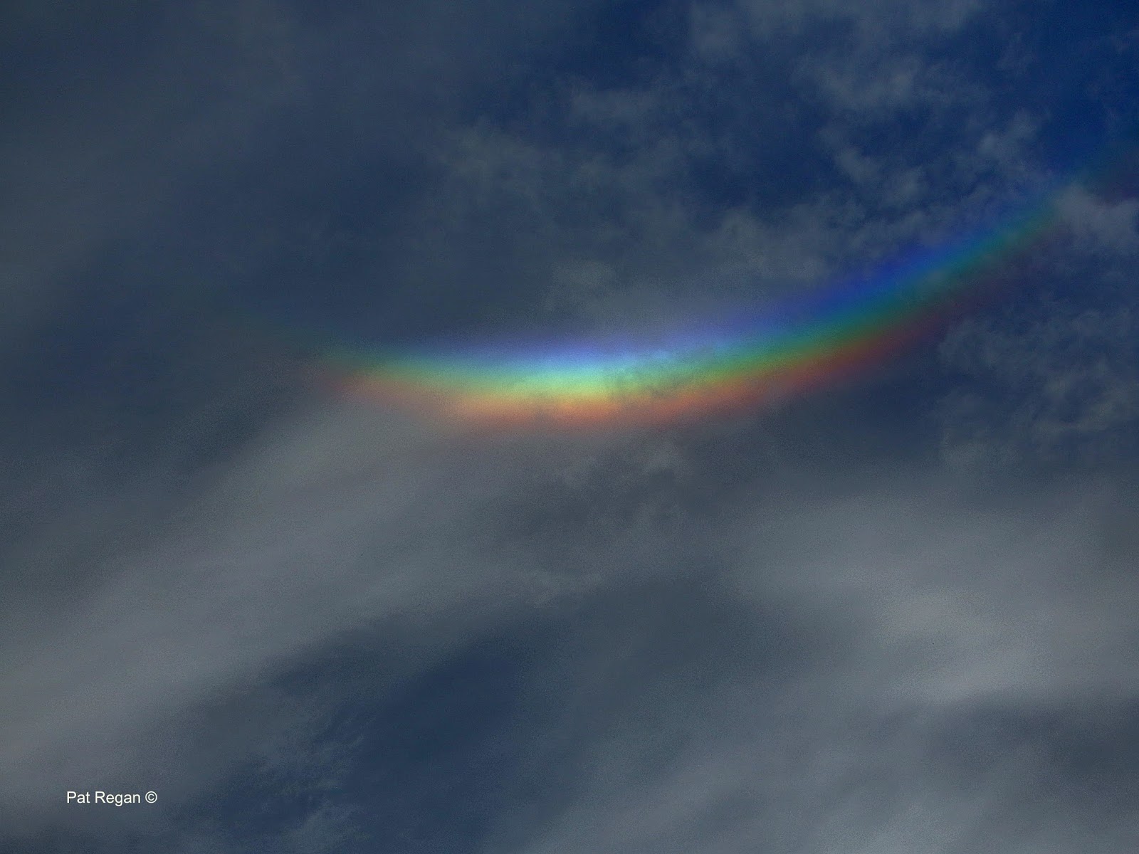 Pat Regan: Circumzenithal arc witnessed over Lancashire this afternoon