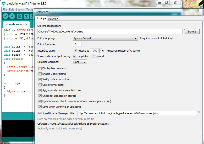 Add Thư Viên Esp8266 Nodemcu Esp 8266 Module Wifi Vào Arduino Ide ~ Nhật Ký Tuổi Trẻ