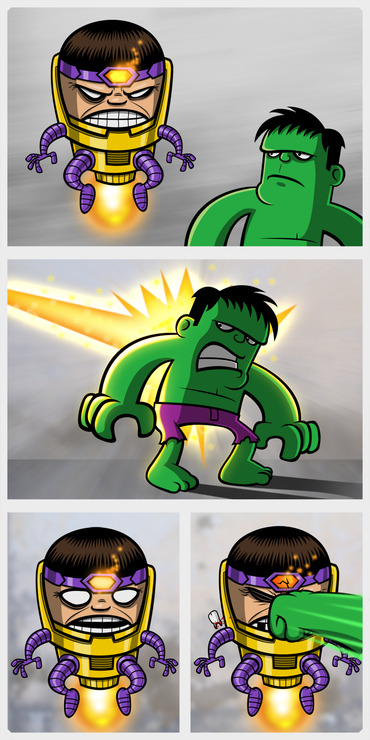 Craig's Art Blog: Hulk vs MODOK