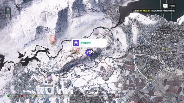 FH4: Map Locations and Seasonal Barn Finds