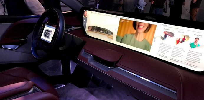 Byton M-Byte SUV: New Interior With 49-inch Touch Screen Will Be ...