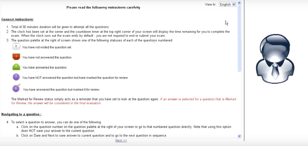 BANK ONLINE EXAM INTERFACE (IBPS , SBI) BY TCS iON - BANK EXAM NOTES