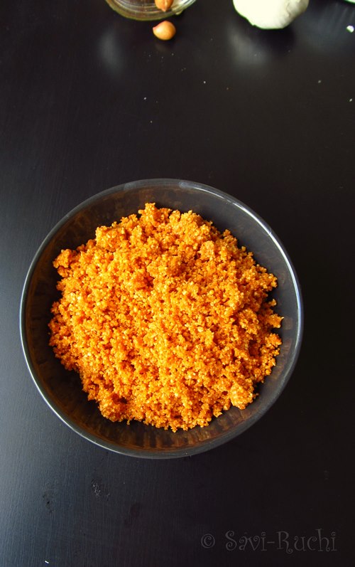 Savi-Ruchi: Shenga Hindi | Spiced Peanut Powder | Dry Peanut Chutney ...