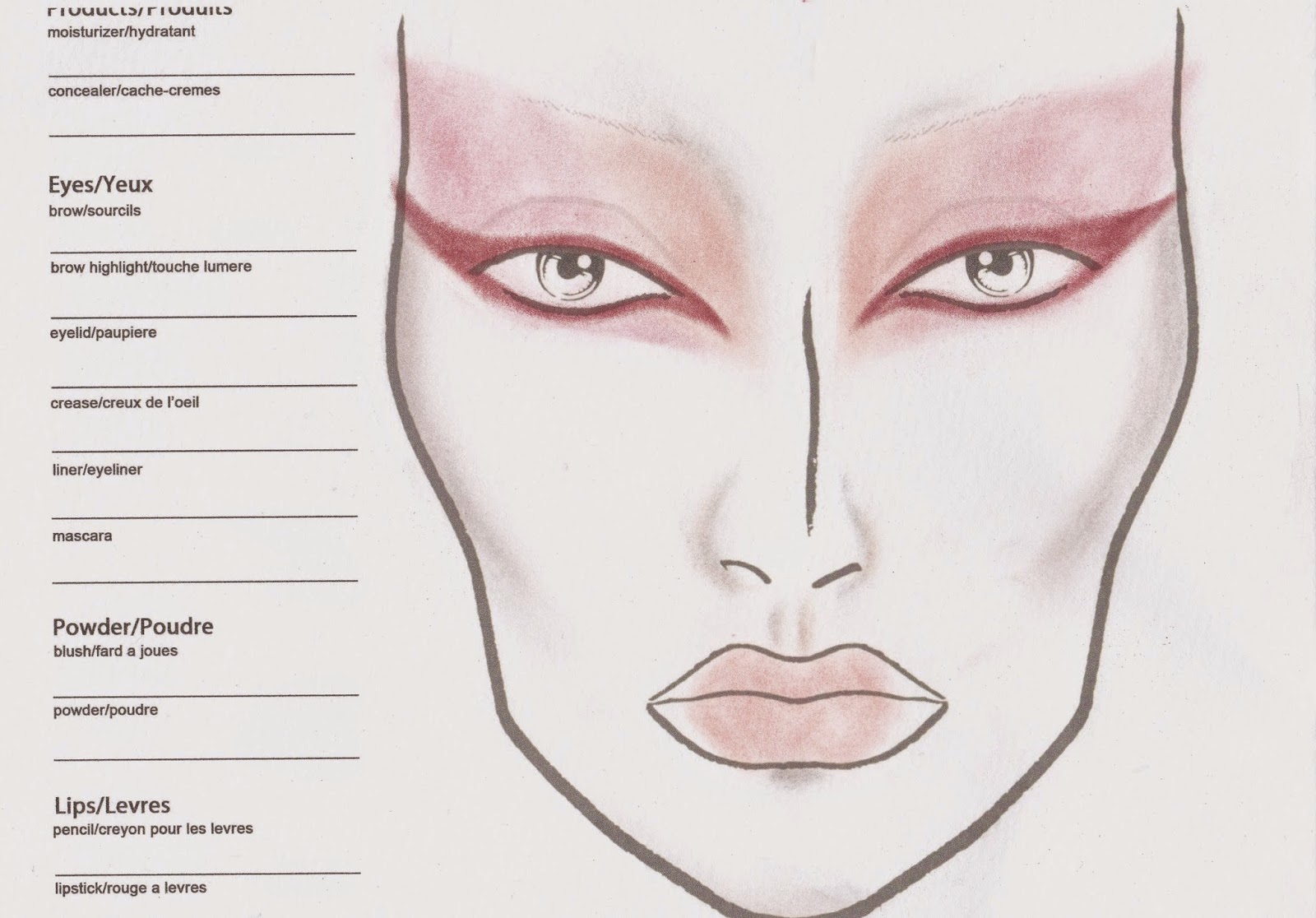 Sara Gerwat MUA: Contemporary images and my face charts, practice of ...